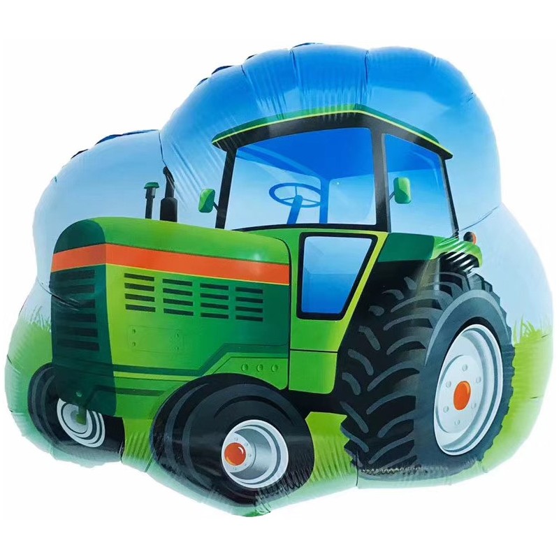 Шар (26''/66 см) Фигура, Трактор, Зеленый, 1 шт. Falali, КИТАЙ